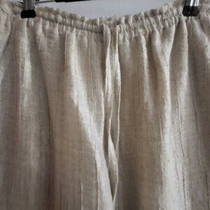 Simon Chang | Pants & Jumpsuits | Simon Chang Wide Leg Pullon Linen ...